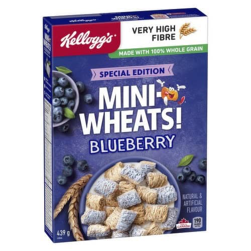 Wholesale Kelloggs Mini Wheat Blueberry Cereal (439g) - Chens ...