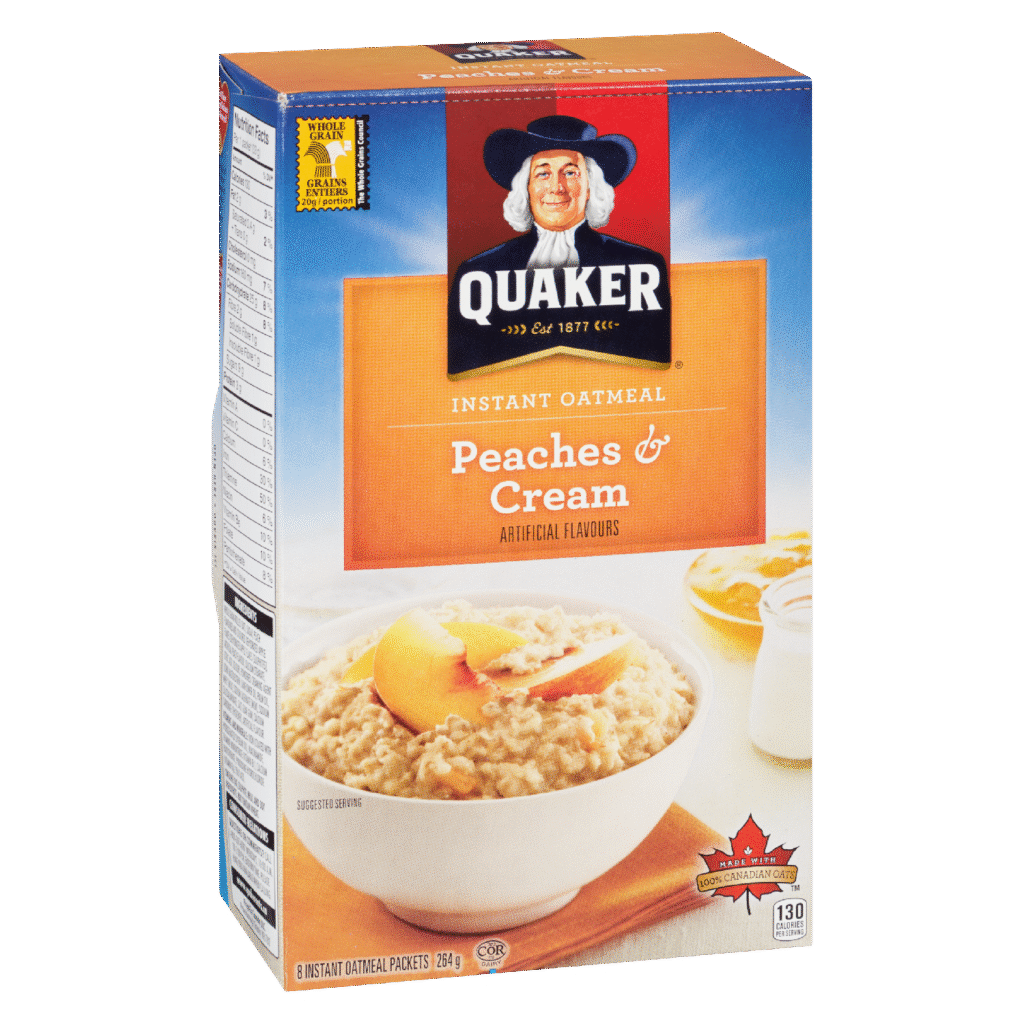 Wholesale Quaker Instant Oatmeal Peaches&Cream(240g) - Chens Enterprise ...