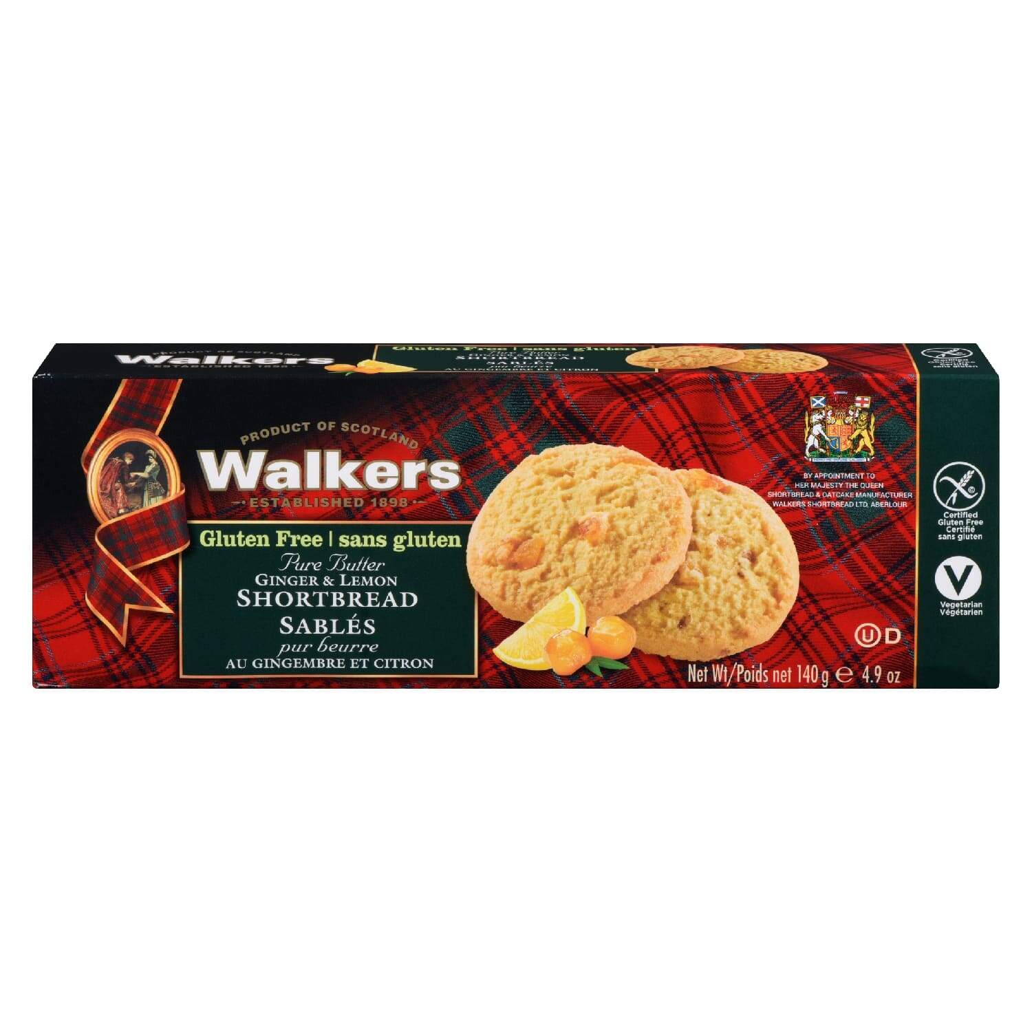 Wholesale Walker's Butter Shortbread Ginger&Lemon (140g);T20 - Chens ...