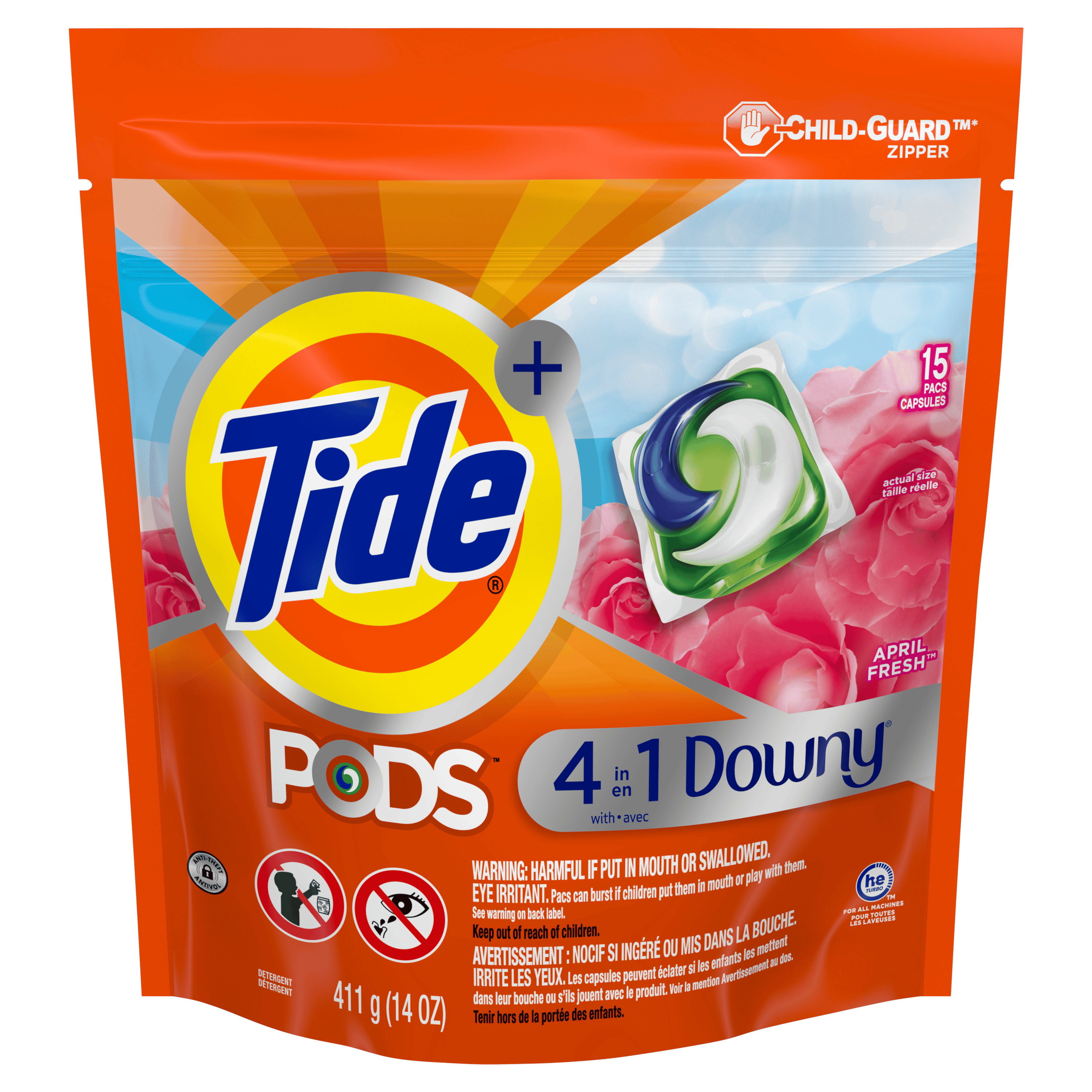 Wholesale Tide Pods Downy April Fresh 15ct (328g) - Chens Enterprise ...